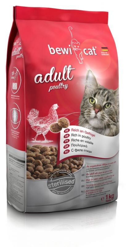 BEWI CAT Adult Poultry 1kg , Inhalt (1 VE = 6 x 1 kg) | 751505